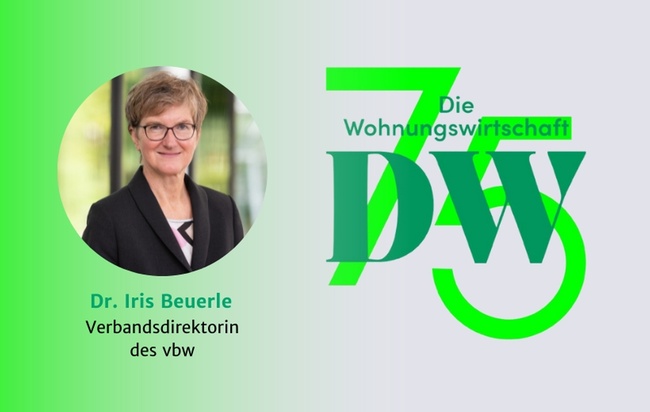 75 Jahre DW: Interview mit vbw-Direktorin Dr. Iris Beuerle | Immobilien ...