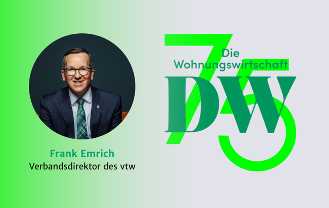 75 Jahre DW Die Wohnungswirtschaft: Interview mit Frank Emrich ...