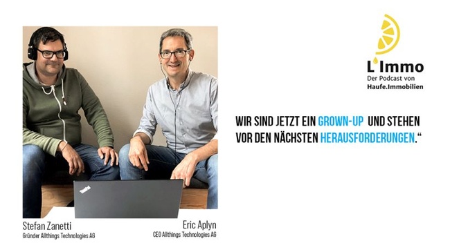 L´Immo Podcast mit Eric Aplyn und Stefan Zanetti von Allthings ...