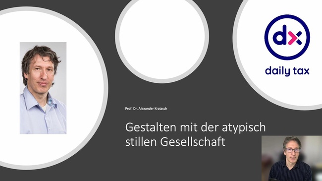 Video: Gestalten mit der atypisch stillen Gesellschaft | Steuern | Haufe